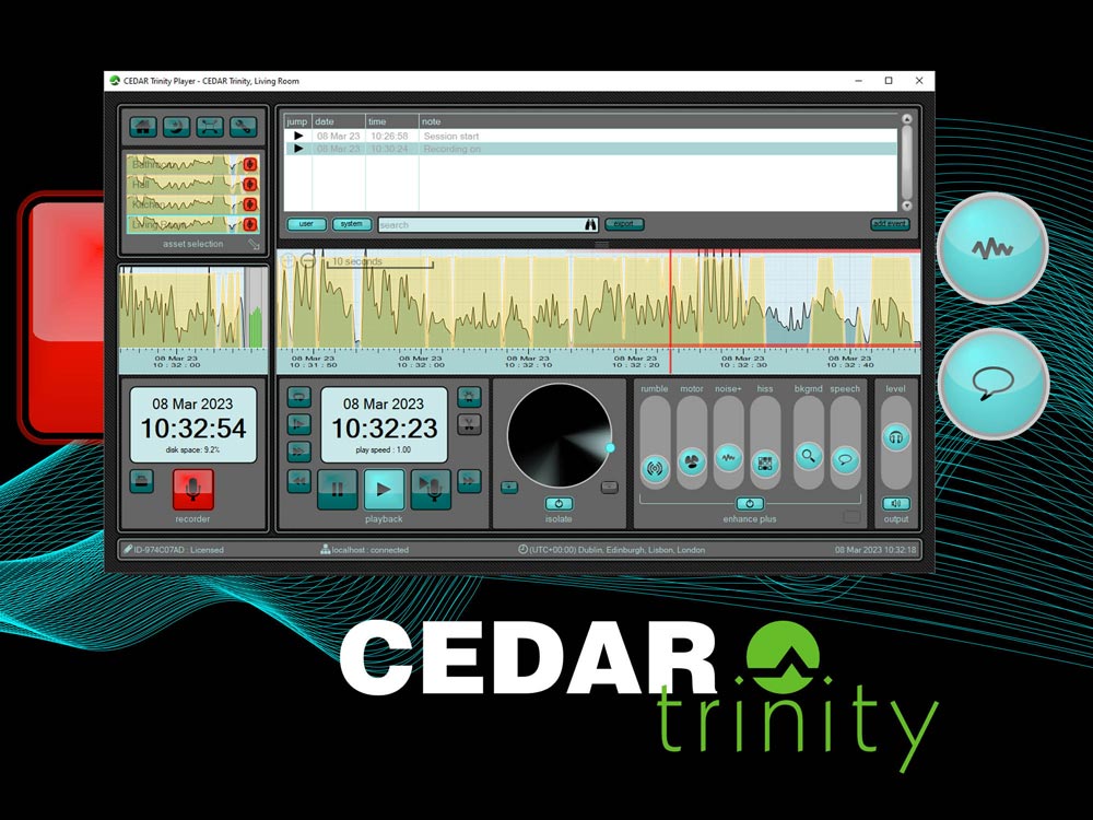 CEDAR Audio Ltd | Noise reduction and forensic audio systems